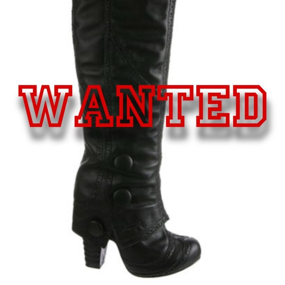 Irregular Choice | Shoes | Irregular Choice Knee High Spit Spot Boots ...